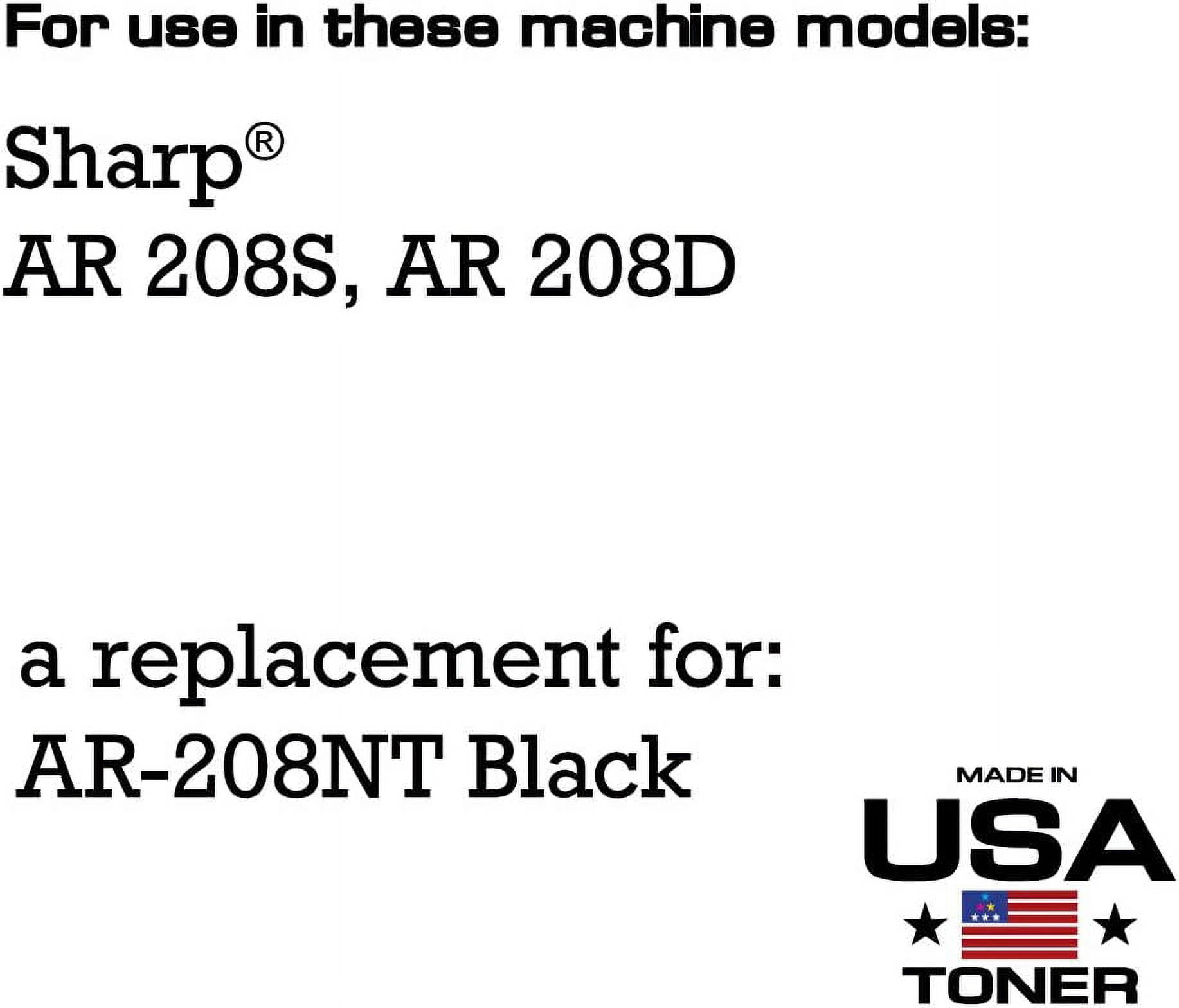 Compatible Replacement for AR 208D, AR 208S, AR-208NT (Black, 1 ...