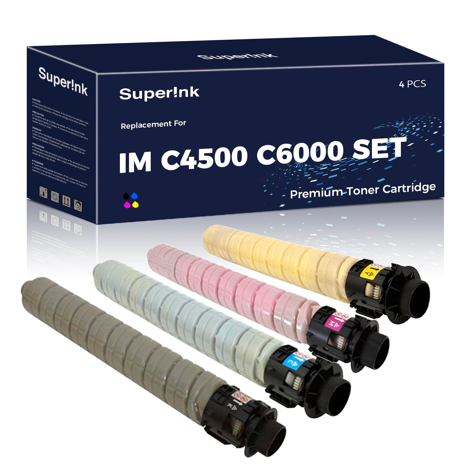 Compatible Ricoh 842279 842282 842281 842280 Combo Toner By Superink ...