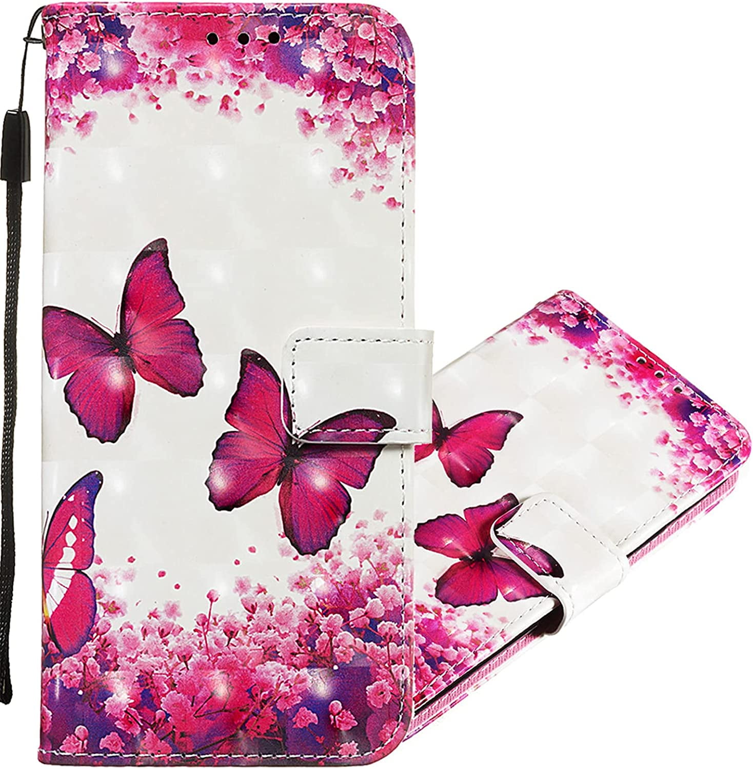 Compatible with Samsung Galaxy A03S Wallet Case 3D Painted Design PU ...
