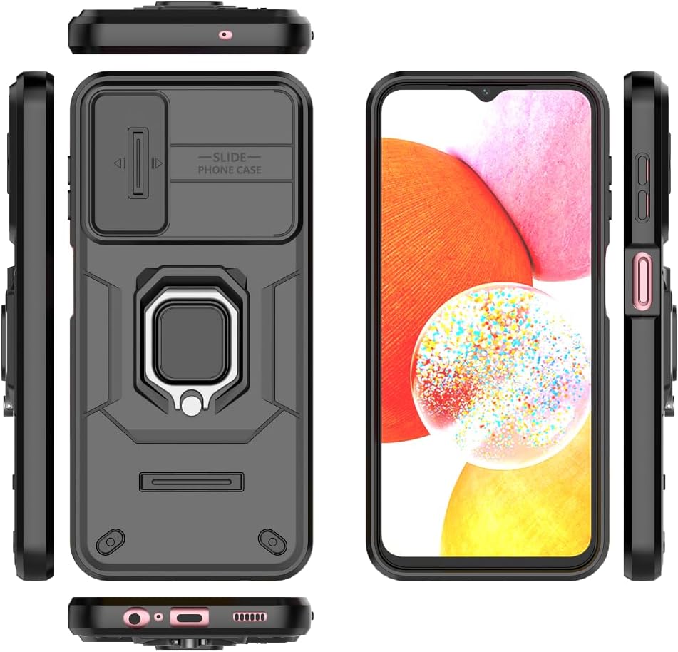 Compatible with Samsung Galaxy A14 5G Bracket Shell,with Slide Camera ...