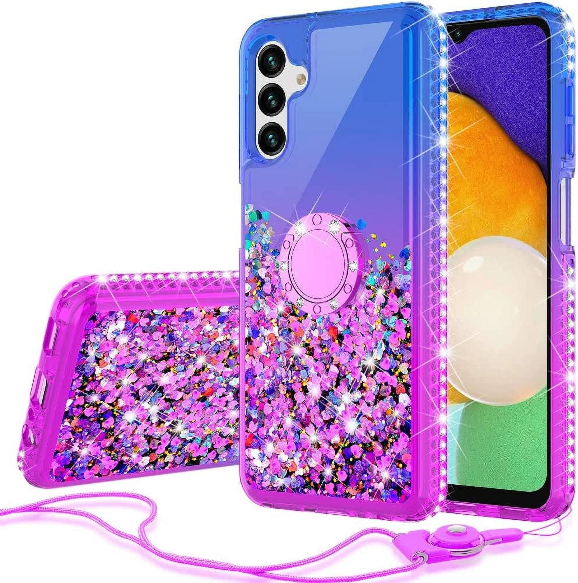 Compatible for Samsung Galaxy A14 5G Phone Case Ring Kickstand Liquid ...