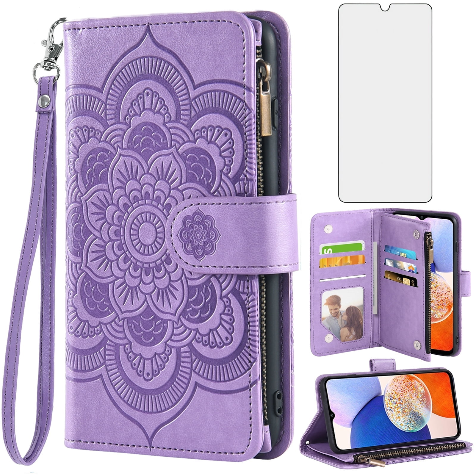 Compatible with Samsung Galaxy A14/M14 5G Wallet Phone Case and ...