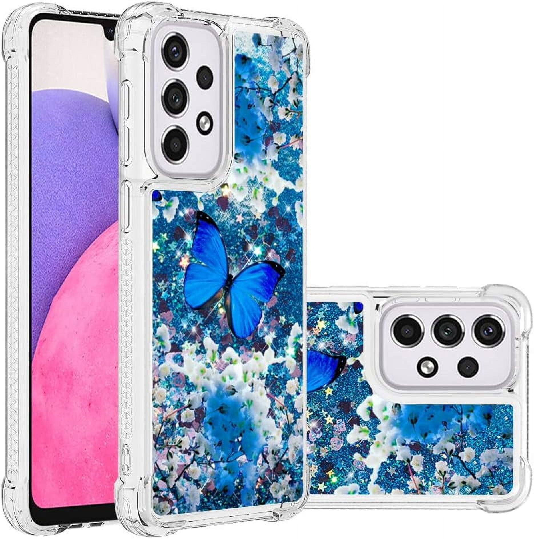 Compatible with Samsung Galaxy A23 5G Case Liquid Glitter Cute Stylish ...