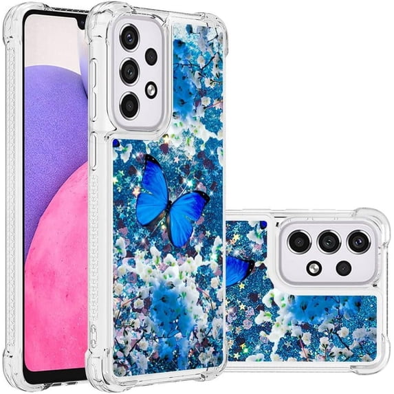 Compatible with Samsung Galaxy A23 5G Case Liquid Glitter Cute Stylish ...