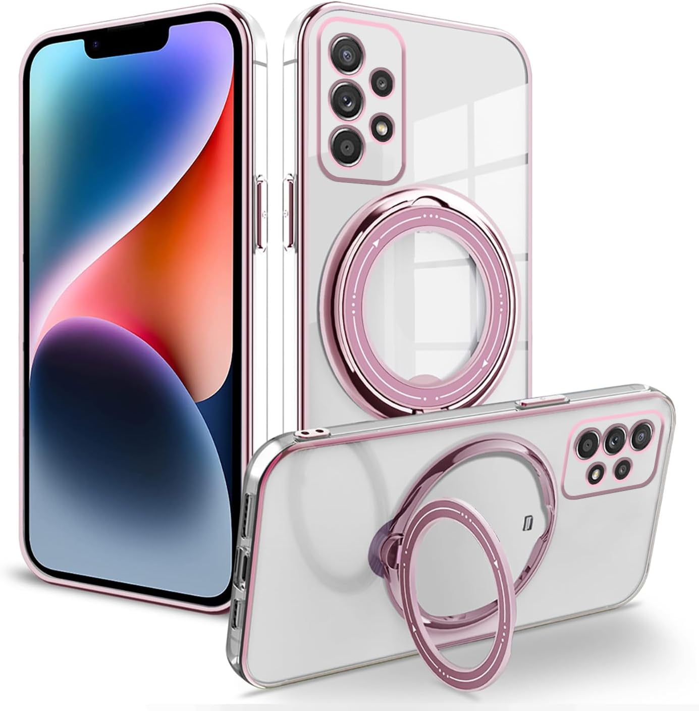 Compatible with Samsung Galaxy A23 5G Case with Magnetic Stand Clear ...