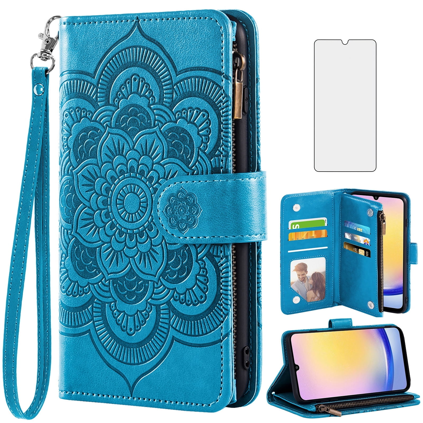 Compatible with Samsung Galaxy A25 5G/A24 4G/M34 /F34 Wallet Phone Case ...