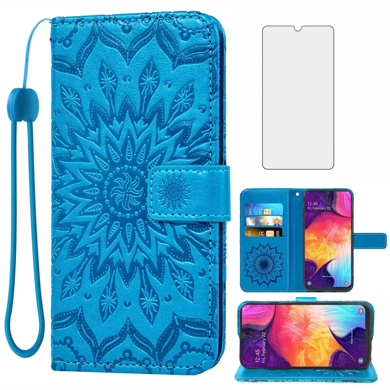 Compatible with Samsung Galaxy A50 A50S A30S Wallet Phone Case and ...