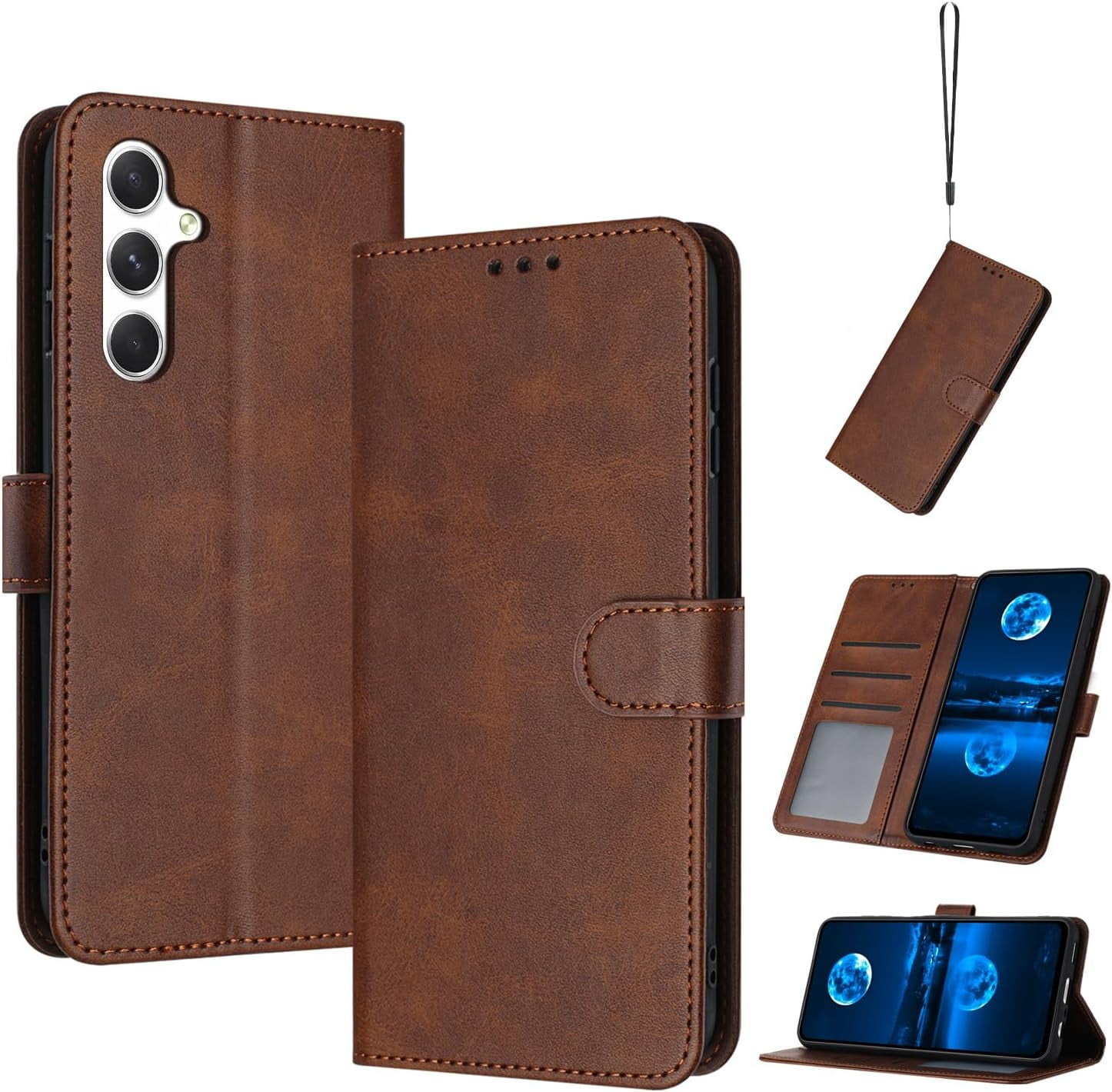 Compatible with Samsung Galaxy A55 5G Leather Case,Compatible with ...