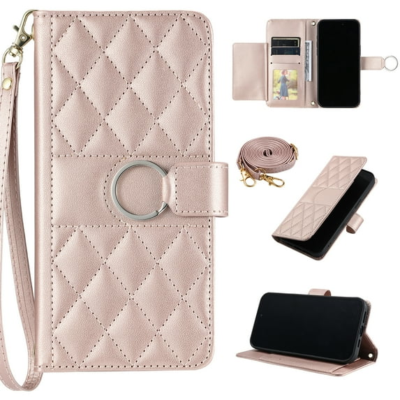 Compatible with Samsung Galaxy A55 Case with Card Holder Crossbody ...