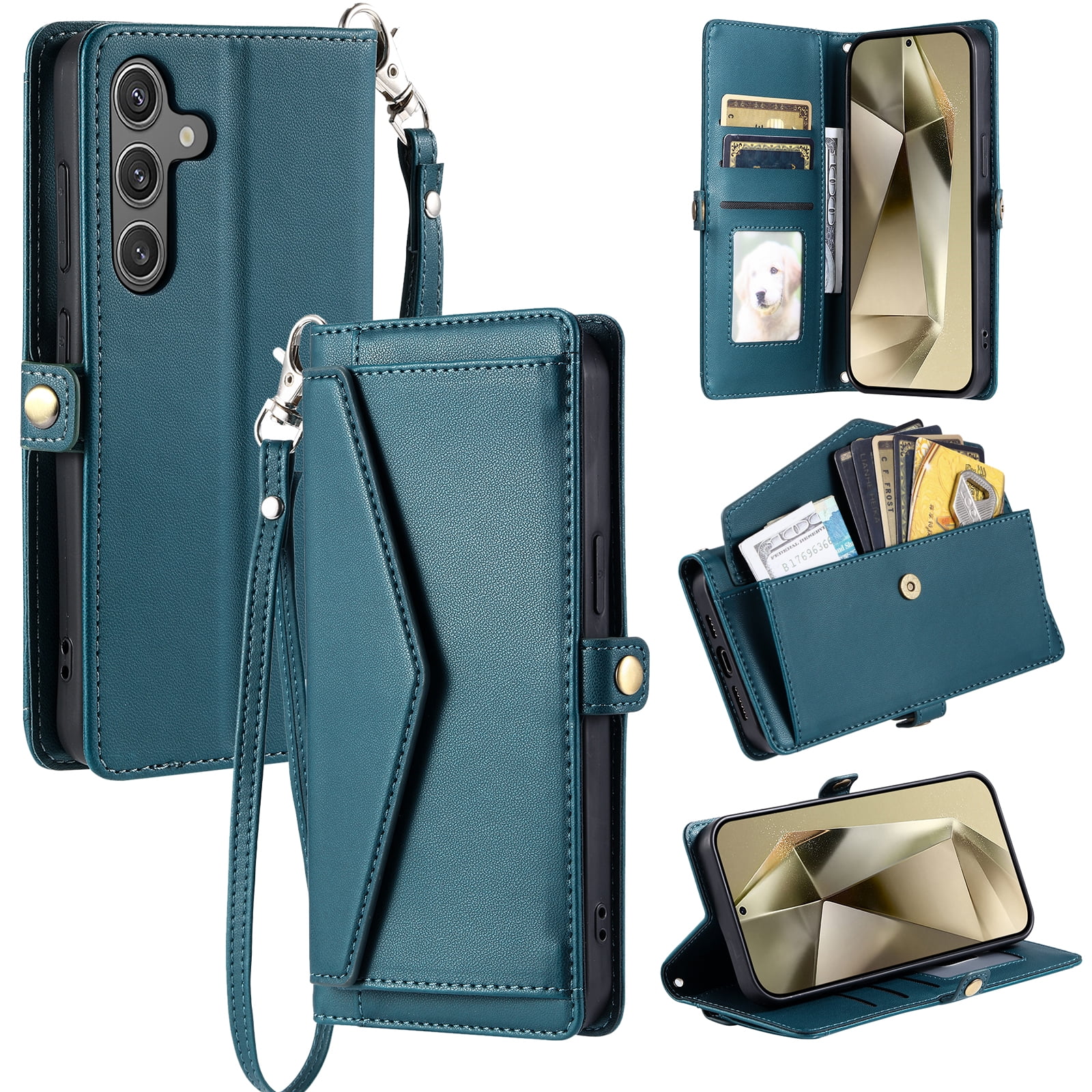 Compatible with Samsung Galaxy A56 5G Crossbody Wallet Case with Card ...