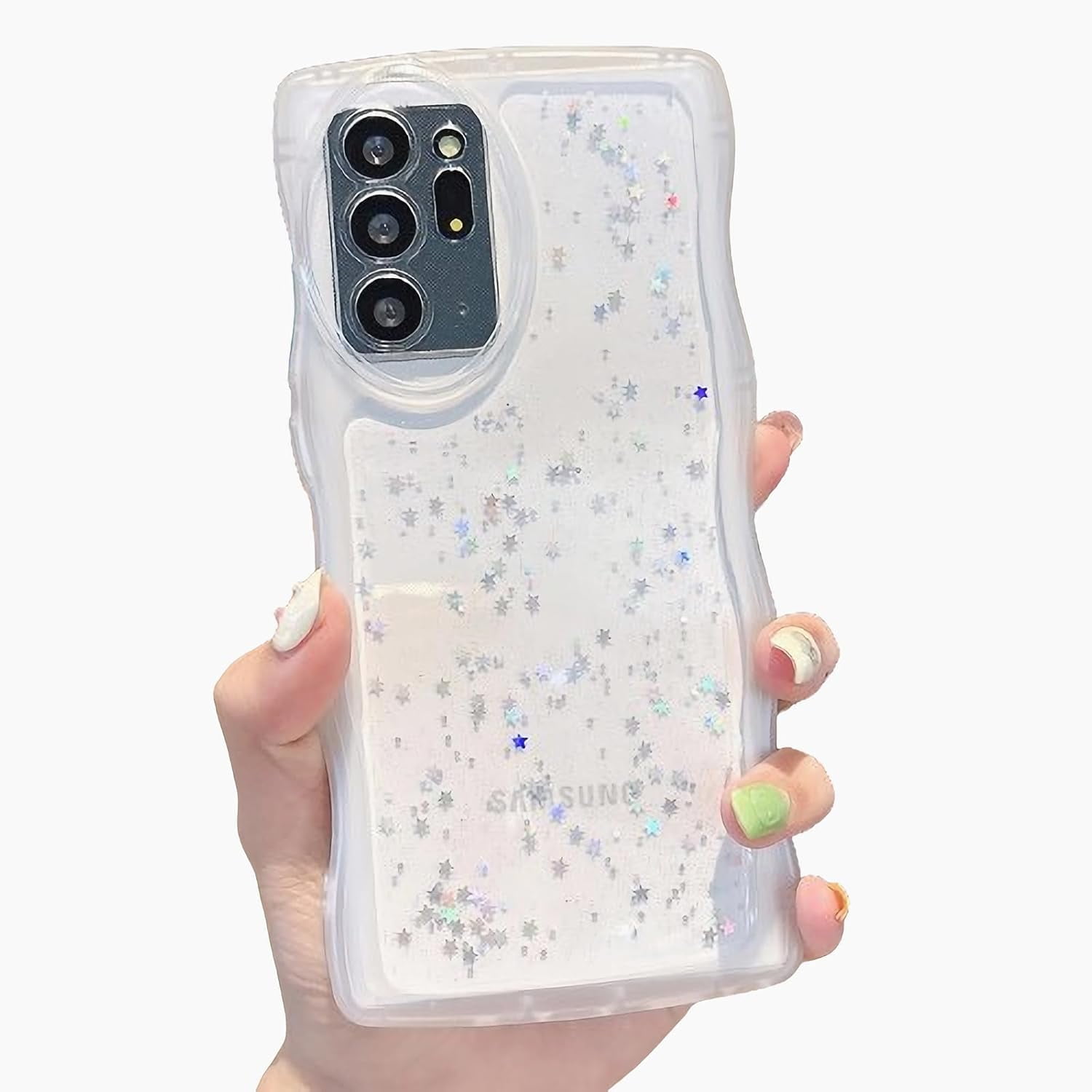 Compatible with Samsung Galaxy Note 20 Ultra Glitter Clear Phone Case ...