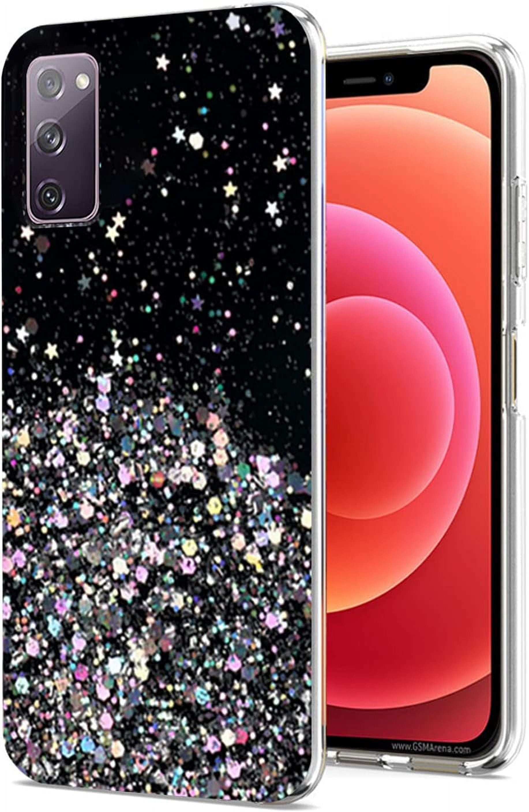 Compatible with Samsung Galaxy S20 FE Case Clear Glitter Silicone ...