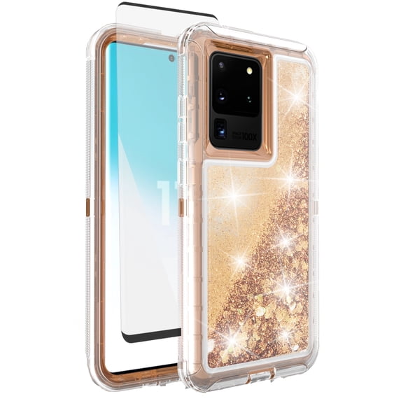 Compatible with Samsung Galaxy S20 Ultra 5G Phone Case Tempered Glass ...