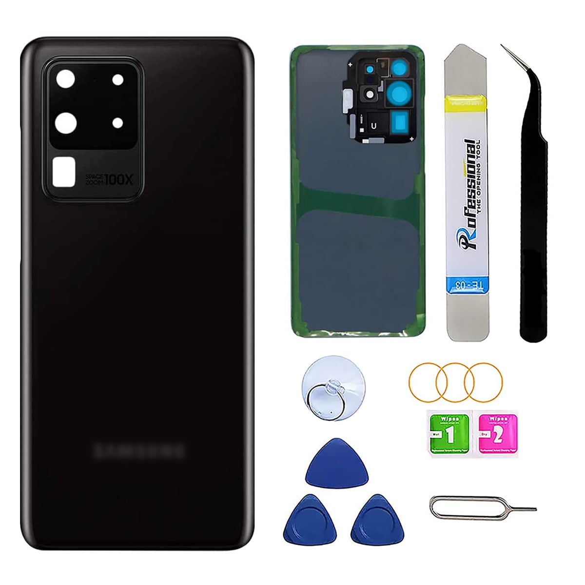 Compatible for Samsung Galaxy S20 Ultra Back Glass Cover Replacement 6. ...