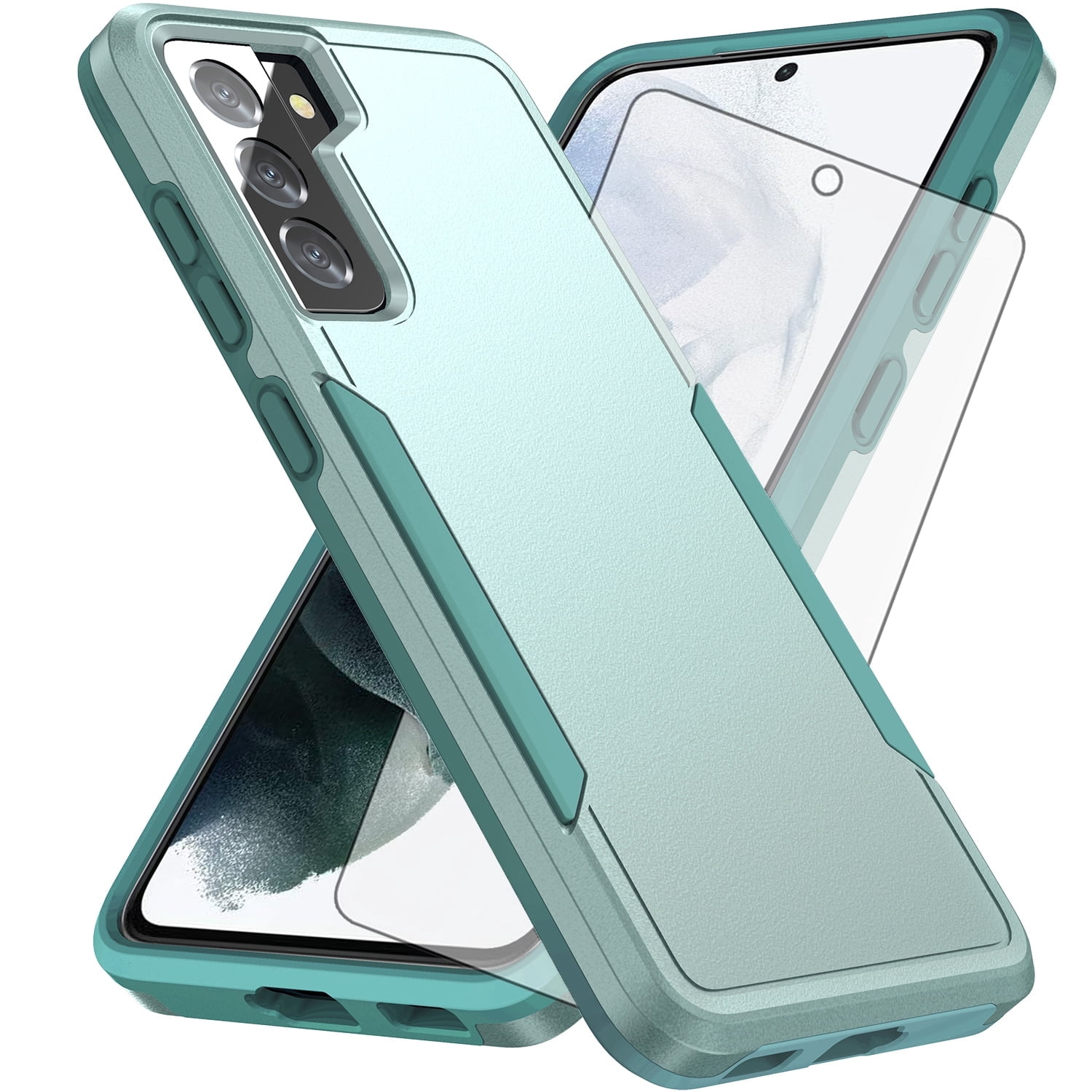 Compatible with Samsung Galaxy S21 FE 5G Phone Case Glass Screen ...