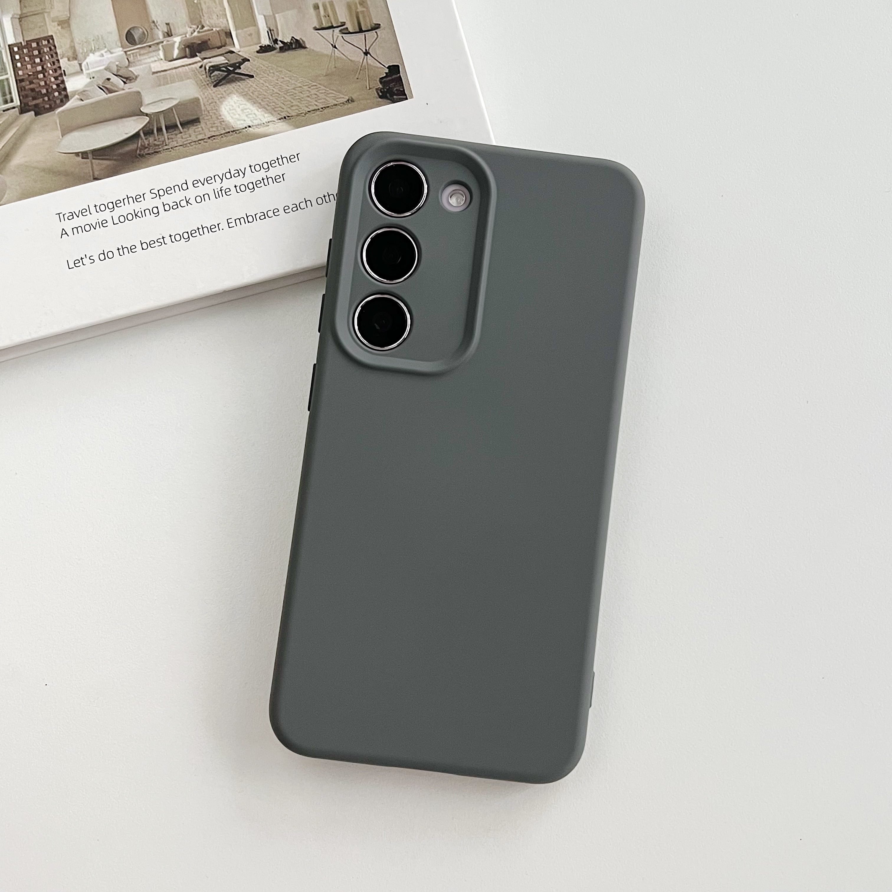 Compatible for Samsung Galaxy S22 Plus Case, Slim Liquid Silicone ...