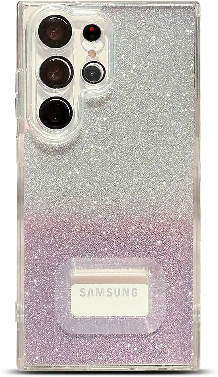 Compatible with Samsung Galaxy S22 Ultra Case 6.8", Bling Glitter Sparkle Clear Transparent Logo ...