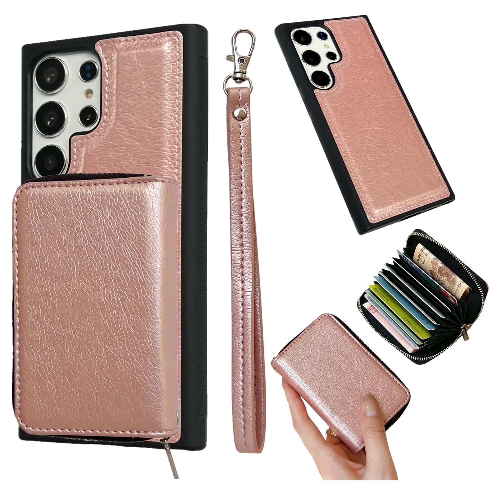 Compatible with Samsung Galaxy S22 Wallet Case Card Holder, PU Leather ...