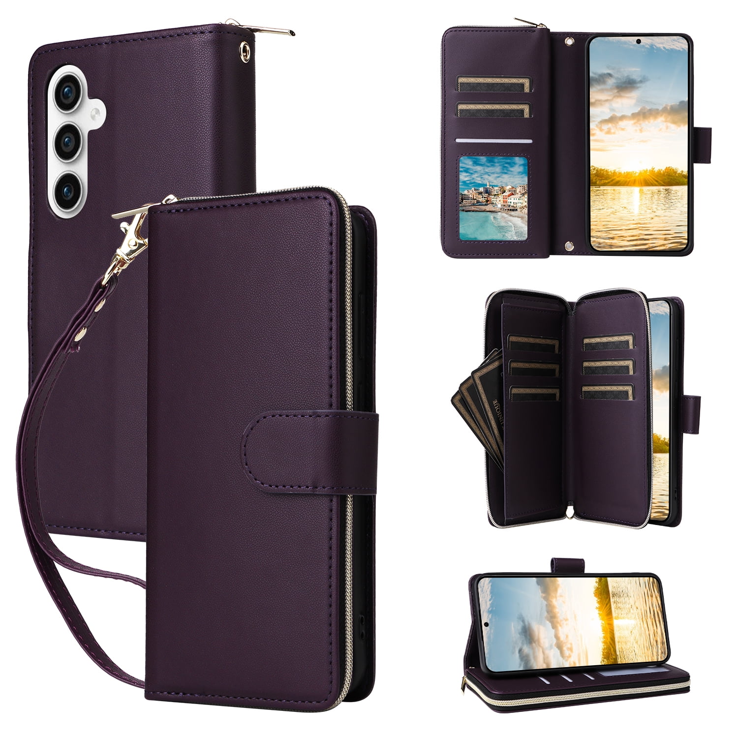 Compatible for Samsung Galaxy S23 Case Wallet with Card Holder, Wrist ...