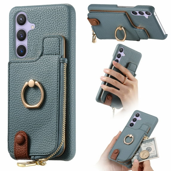 Compatible for Samsung Galaxy S23 Plus Zipper Wallet Case with Card ...