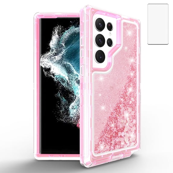 Compatible with Samsung Galaxy S23 Ultra 5G Phone Case Tempered Glass ...