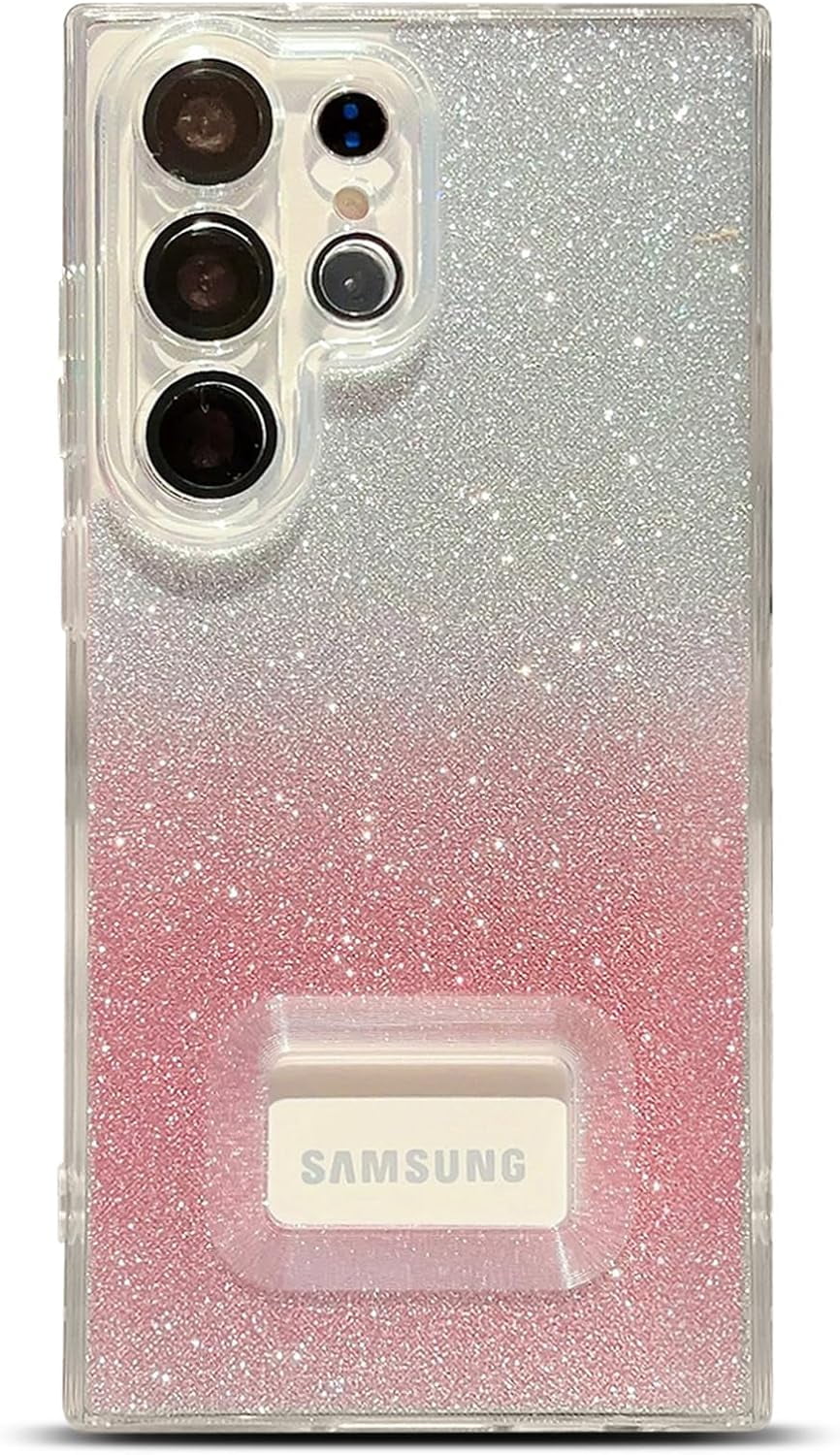 Compatible with Samsung Galaxy S23 Ultra Case 6.8", Bling Glitter Sparkle Clear Transparent Logo ...