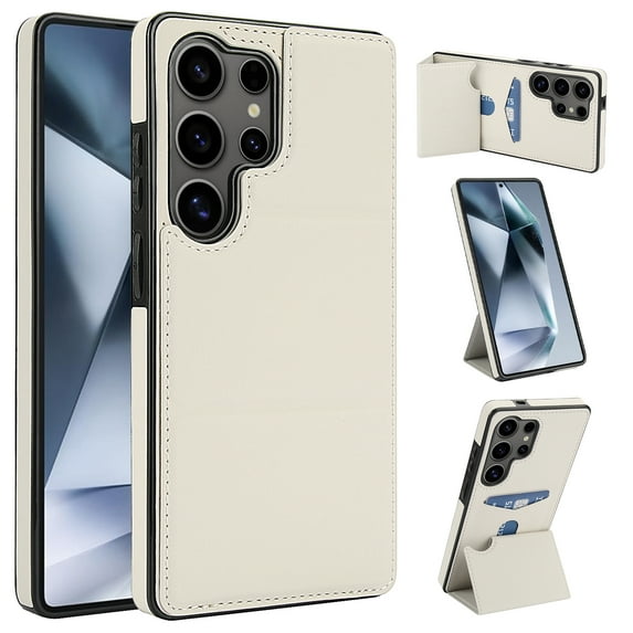 Compatible with Samsung Galaxy S23 Ultra Case, with PU Leather Credit ...