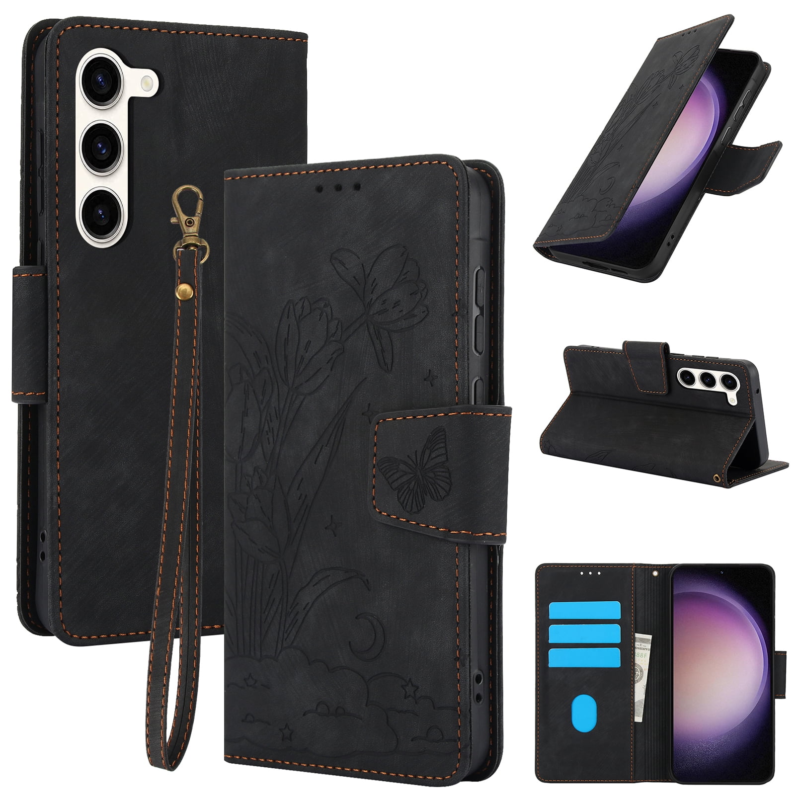 Compatible for Samsung Galaxy S23 Wallet Case,RFID Block Flip PU ...