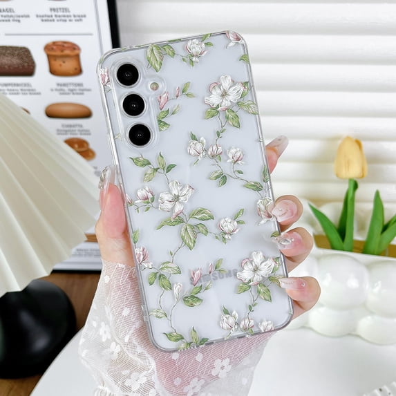 Compatible with Samsung Galaxy S24 5G Case, Floral Flower Pattern ...