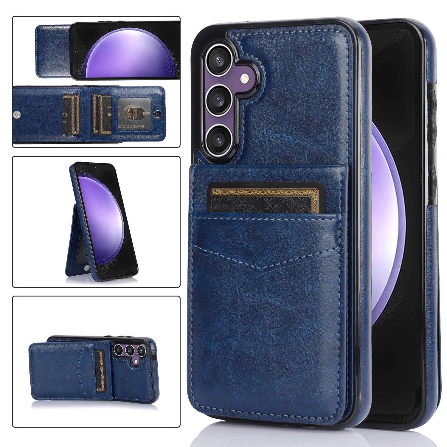 Compatible with Samsung Galaxy S25 Case Wallet with Credit Card Holder ...