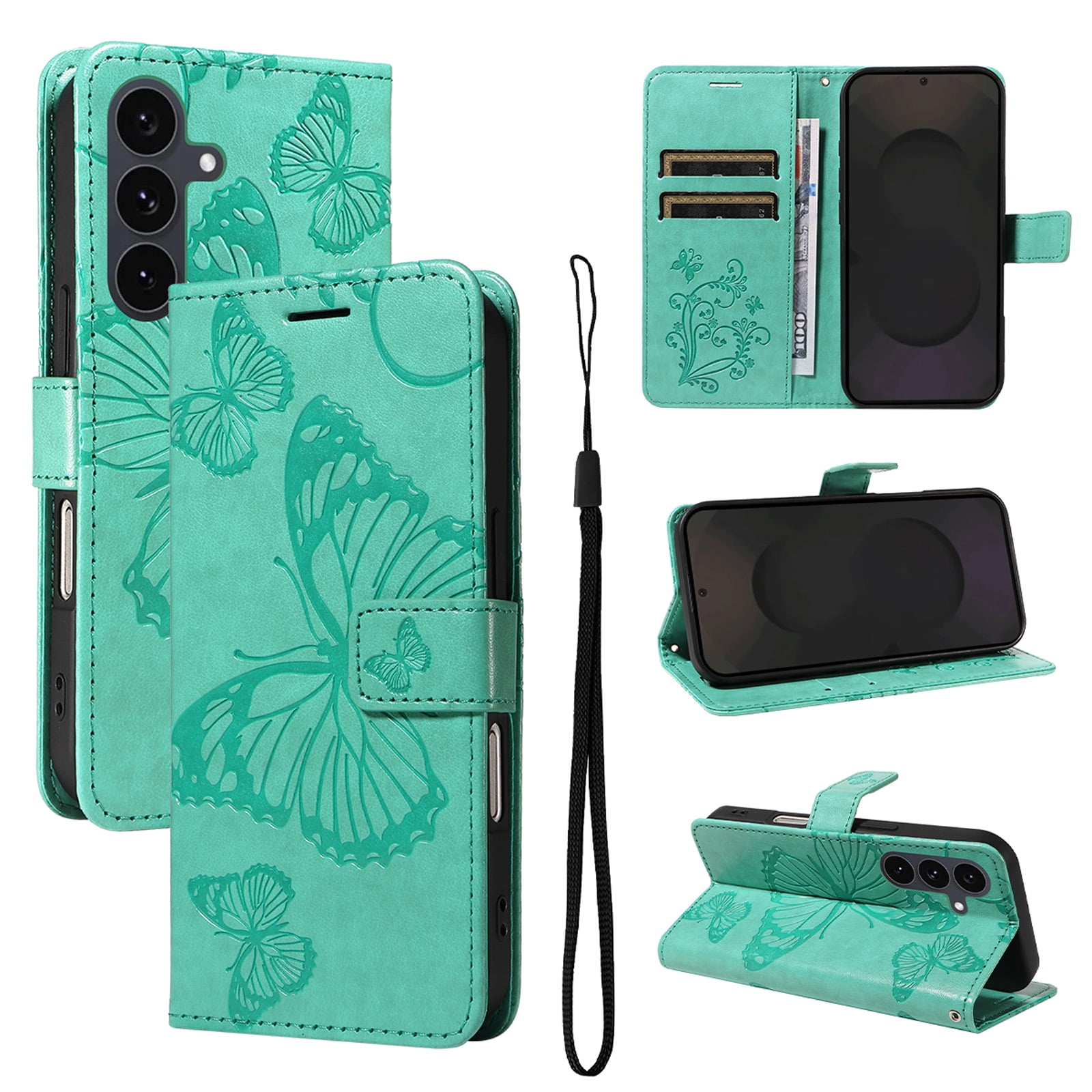 Compatible with For Samsung Galaxy S25 FE Wallet Case [RFID Blocking ...