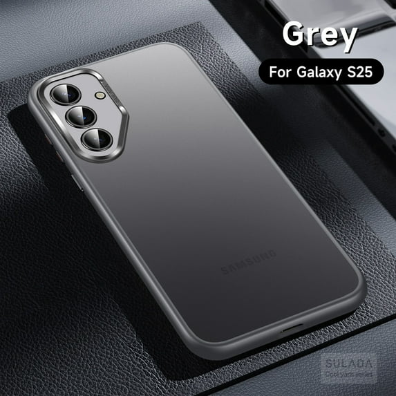 Compatible With Samsung Galaxy S25 Phone Case,Metal Button and Metal ...