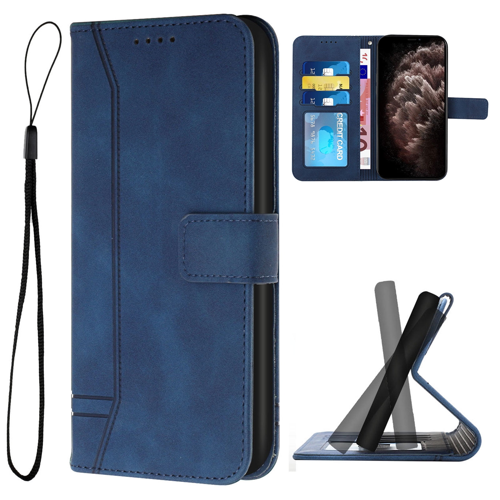 Compatible with Samsung Galaxy S25 Plus Wallet Case, Premium PU Leather ...