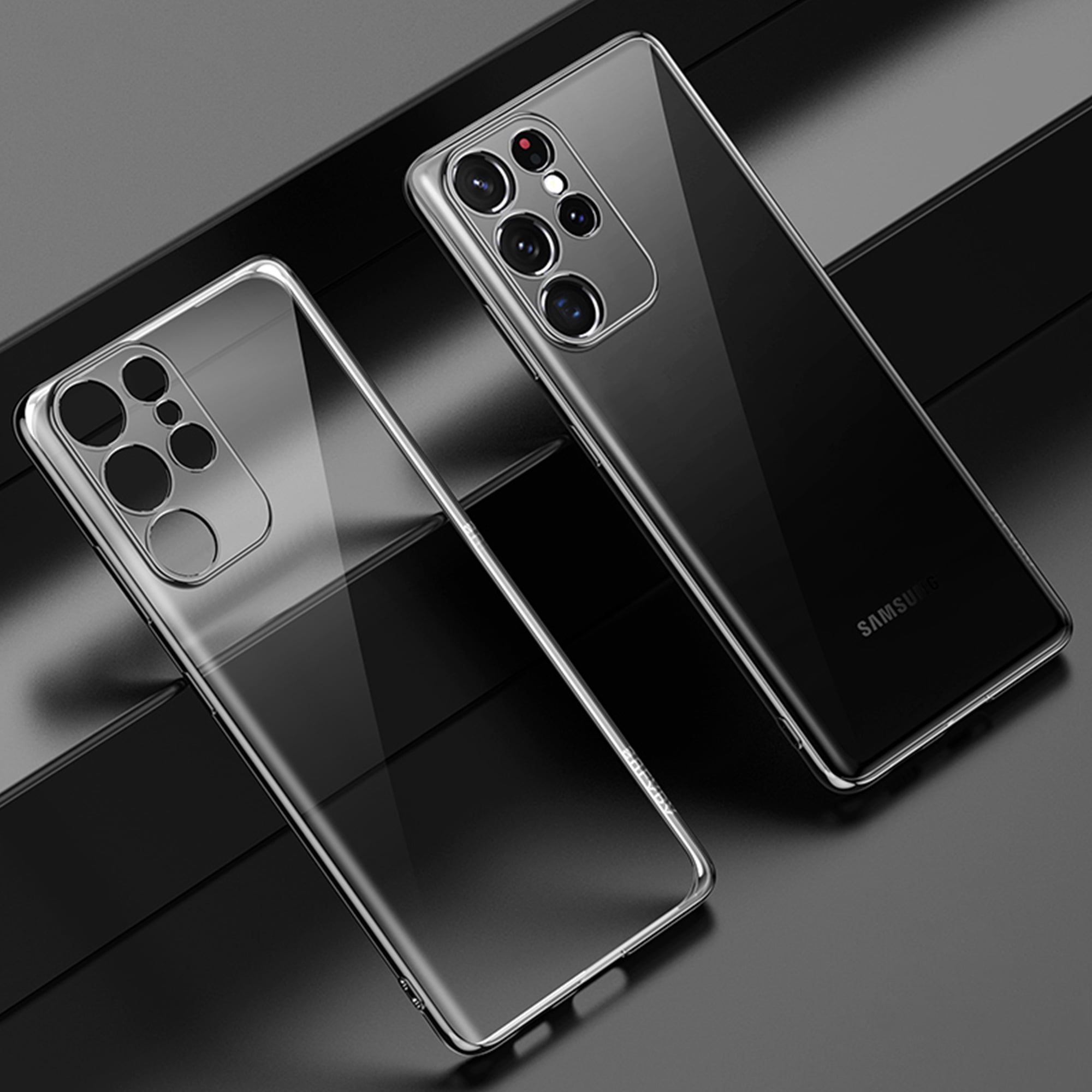 Compatible with Samsung Galaxy S25 Slim Clear Case, Luxury Transparent ...