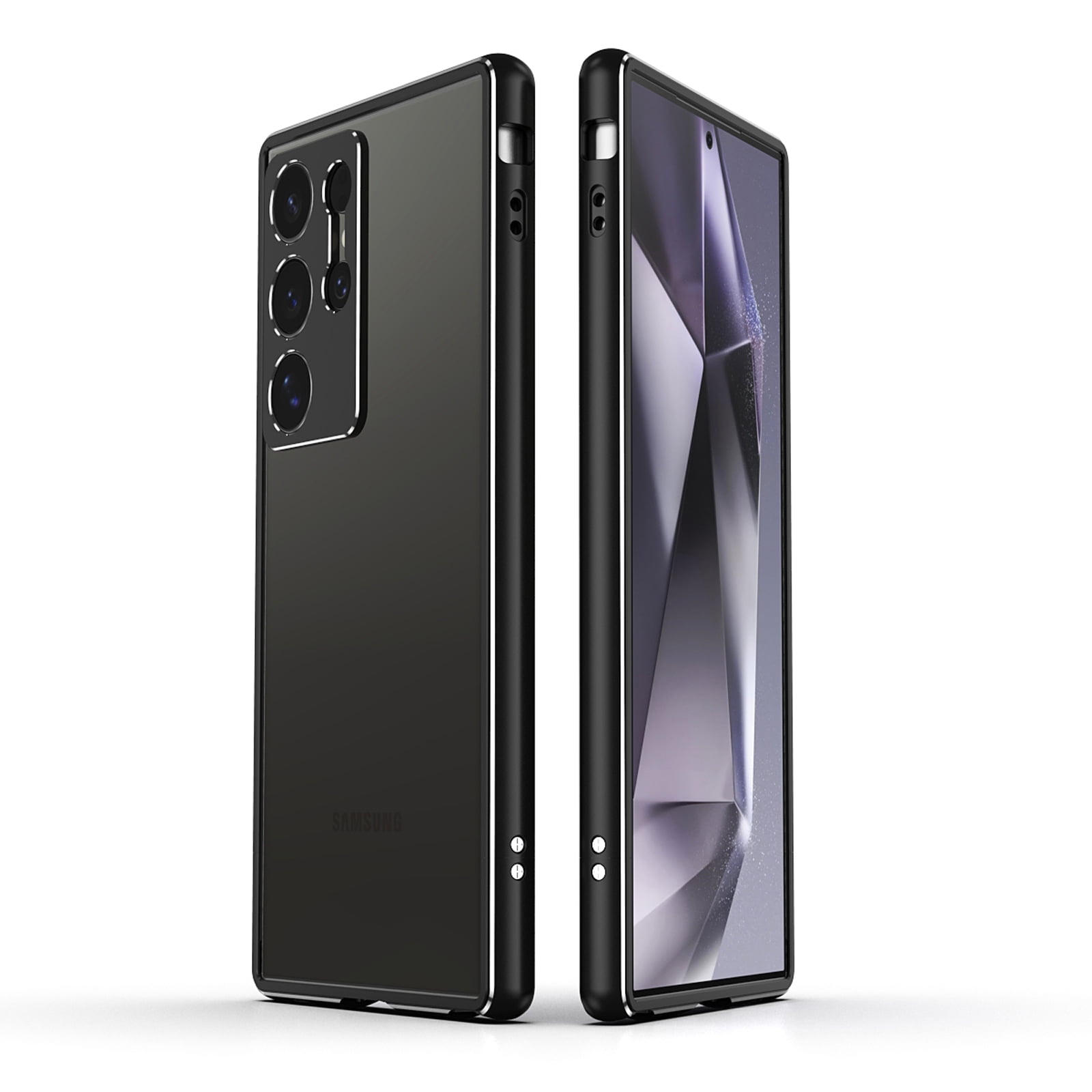 Compatible with Samsung Galaxy S25 Ultra Metal Frame + Metal Camera ...