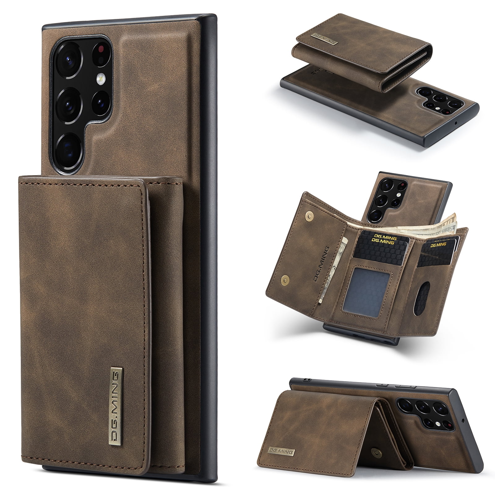 Compatible with Samsung Galaxy S25 Ultra Removable 2 in 1 Wallet Case ...