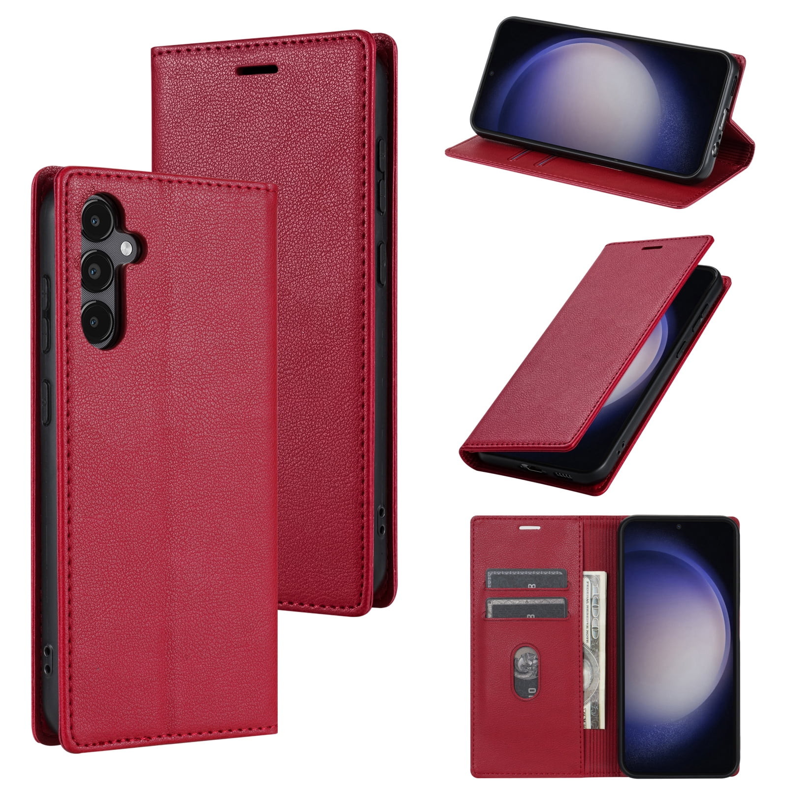 Compatible with Samsung Galaxy S25+ Wallet Case, Premium PU Leather ...