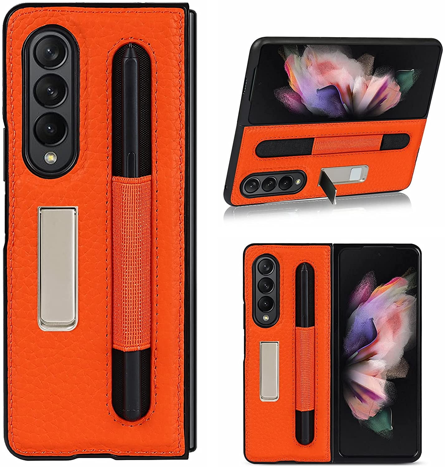 Compatible with Samsung Galaxy Z Fold 3 5G Case,Z Fold3 Case with S Pen ...