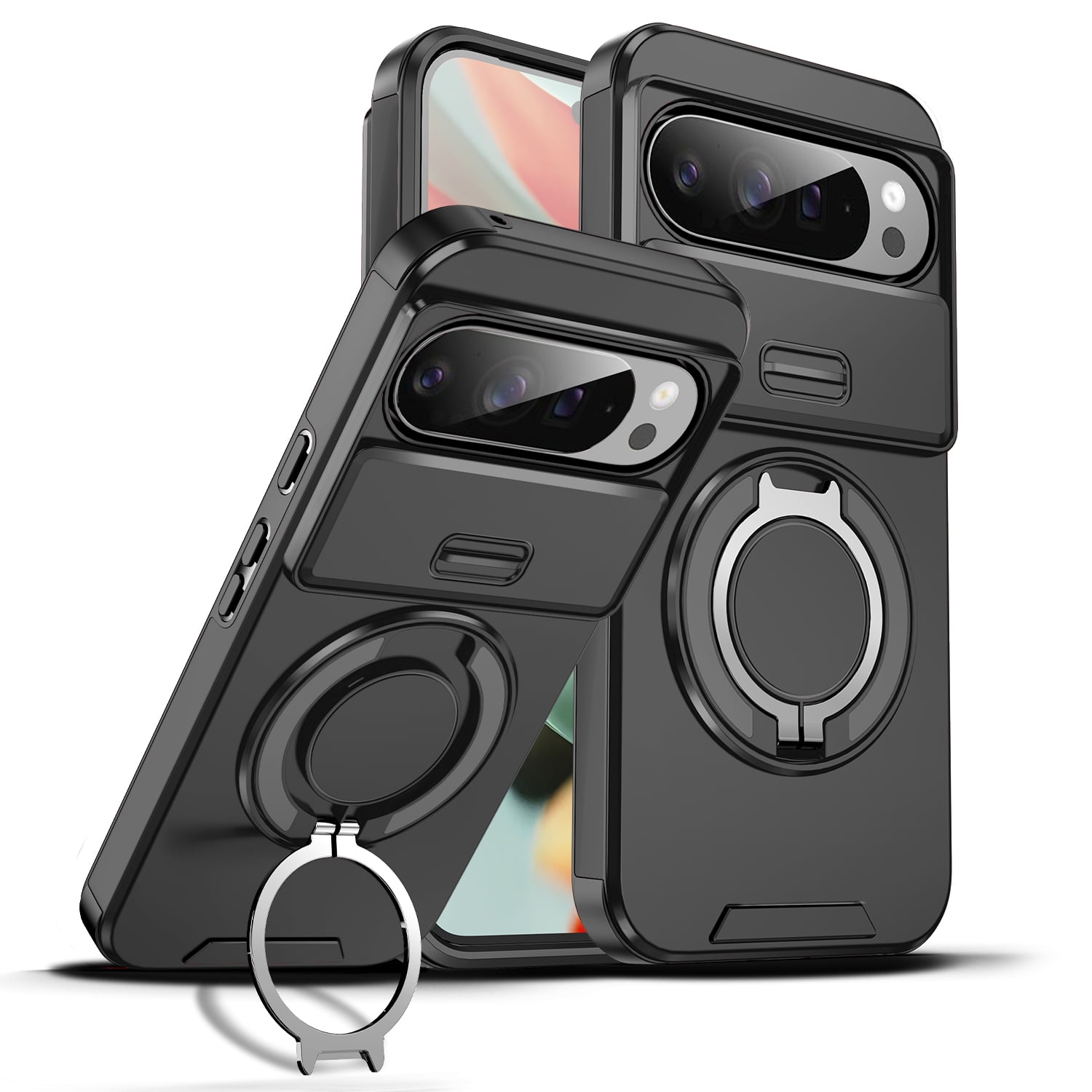 Compatible with Samsung Galaxy Z Fold 7 Case with Camera Lens Slide ...