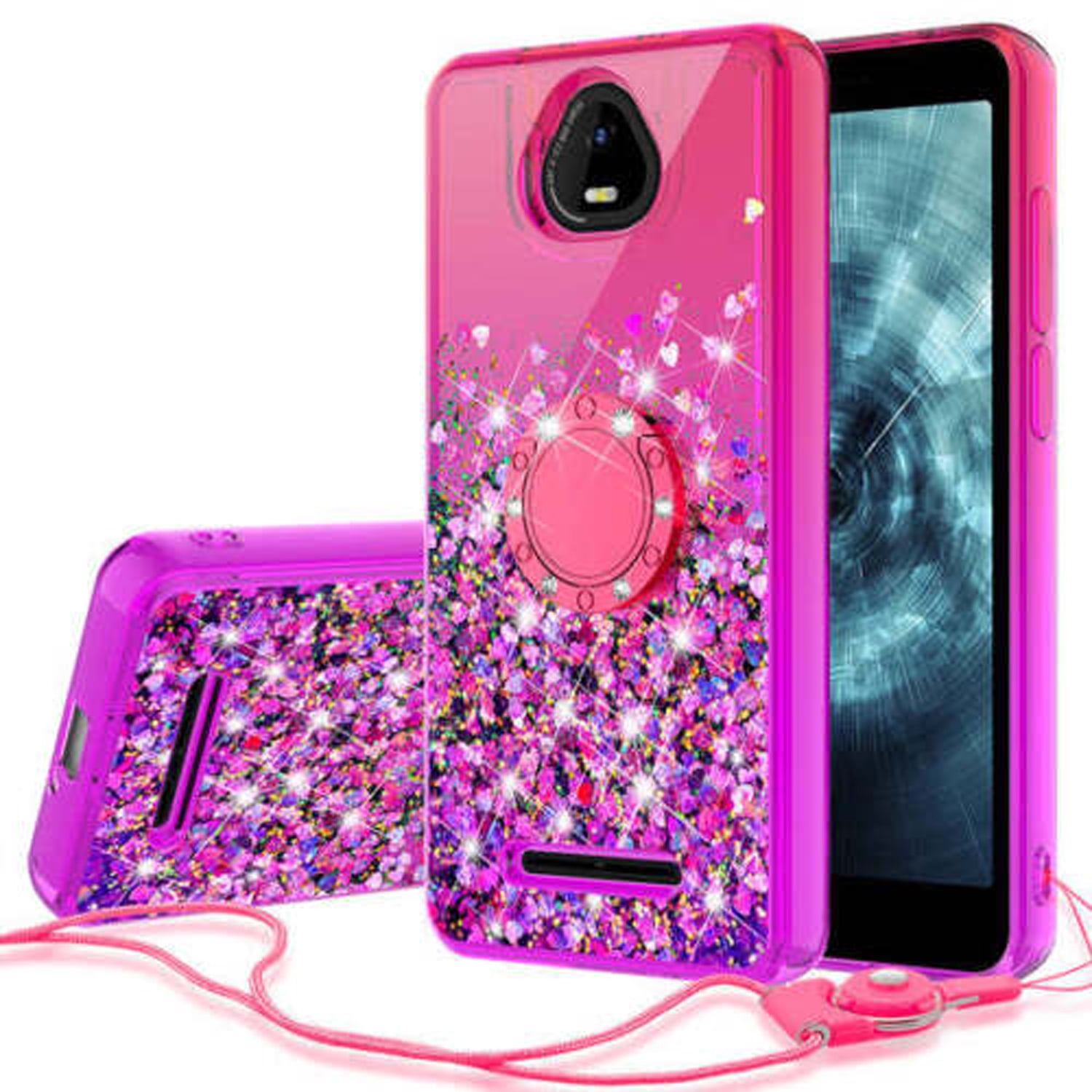 Compatible for Schok Volt SV55 Phone Case Ring Kickstand Liquid ...