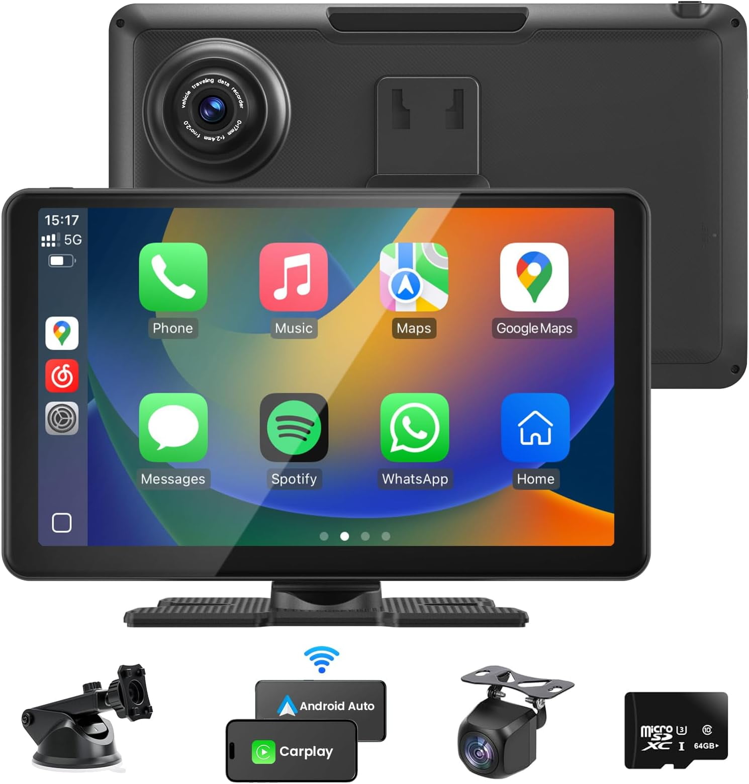 Compatible Screen for , Dash Camera 9 Inch 1080P Touch Screen Stereo ...