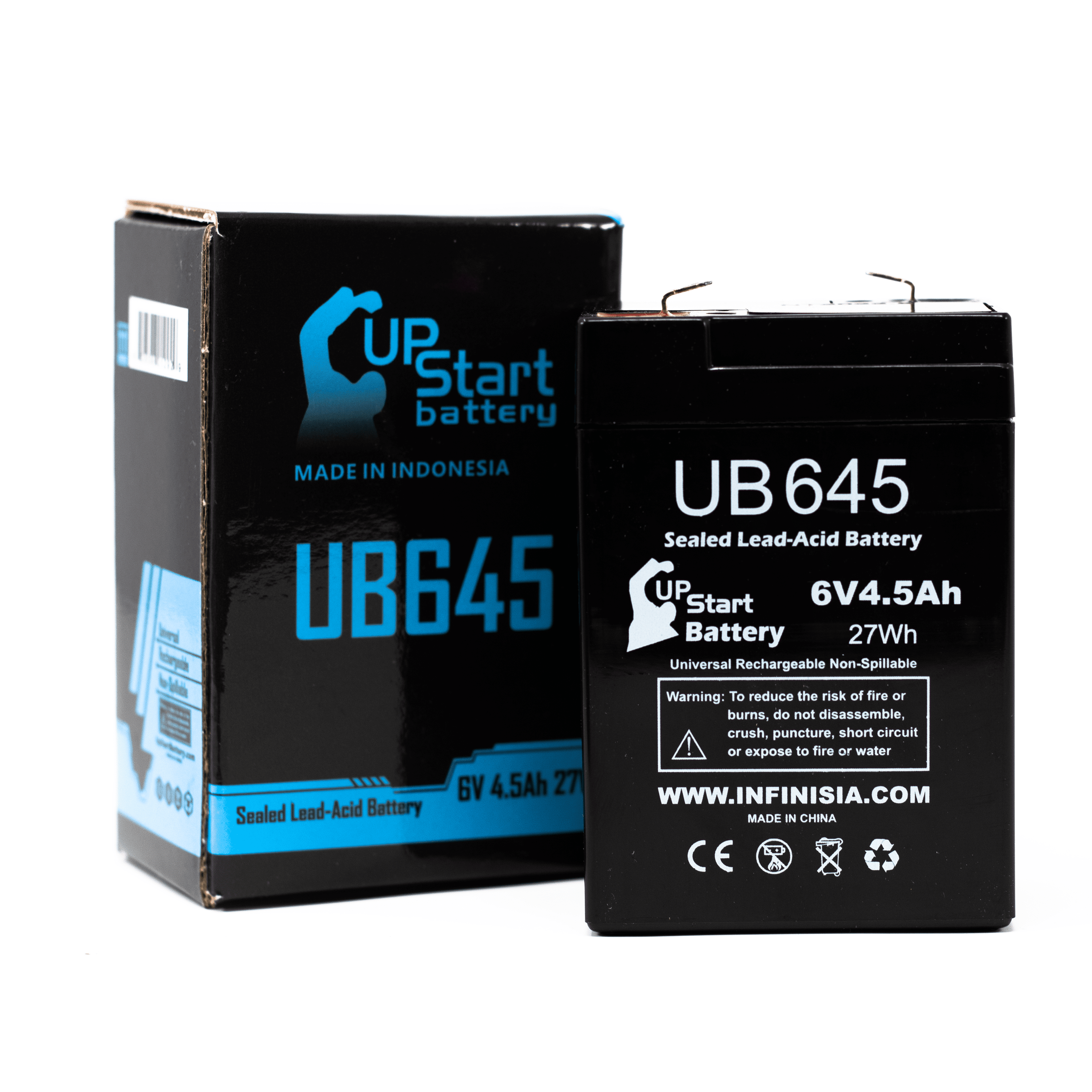 Compatible Sure Light P4C2 Battery - Replacement UB645 Universal Sealed ...