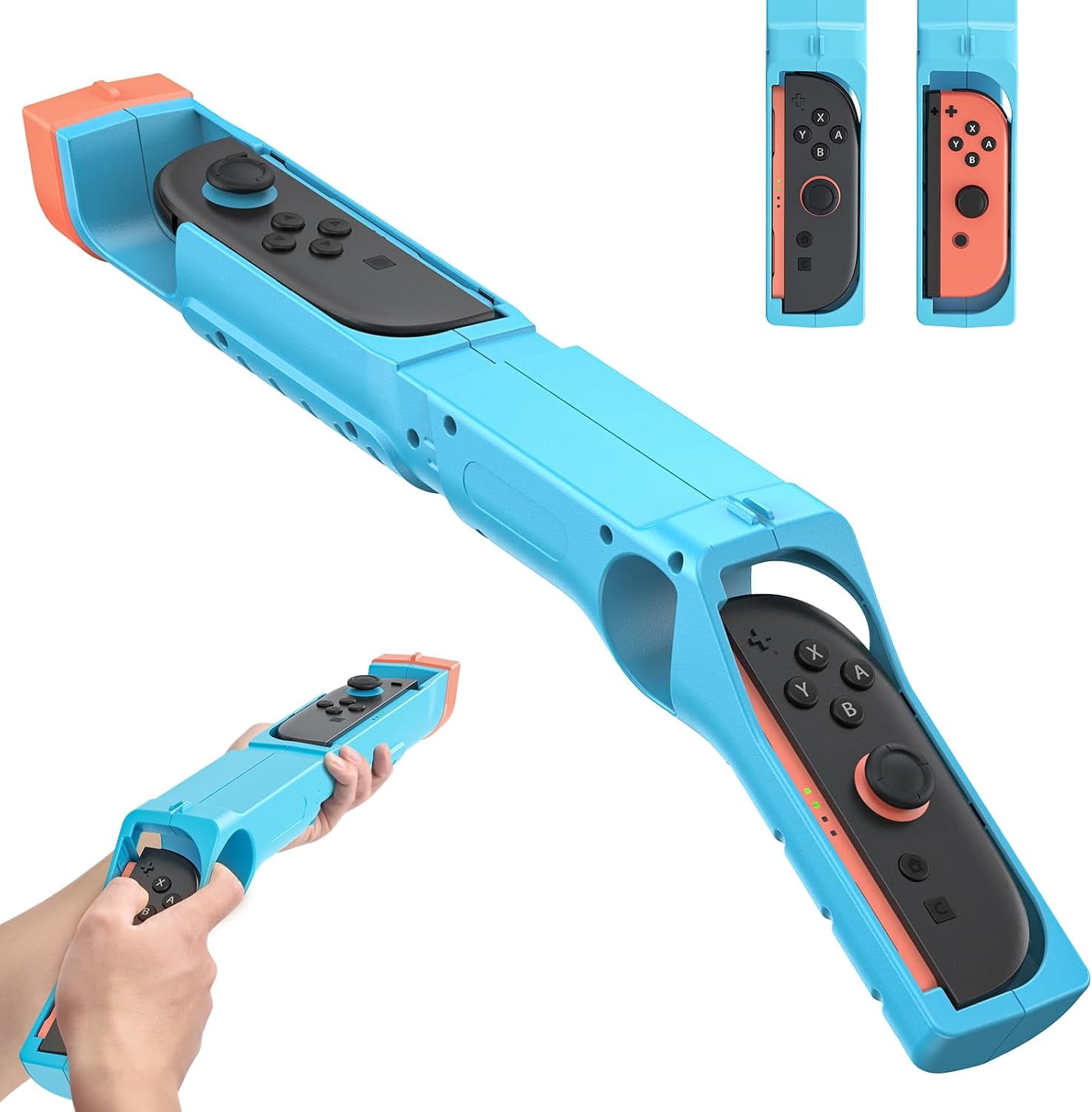 [Compatible for Switch 2/1/OLED] Shooting Game Gun Hand Grip Both for ...
