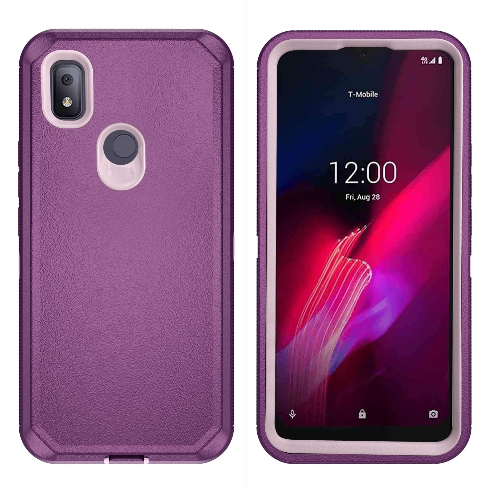 Compatible with T-Mobile Revvl 4 Phone Case Hybrid Rugged Shockproof ...