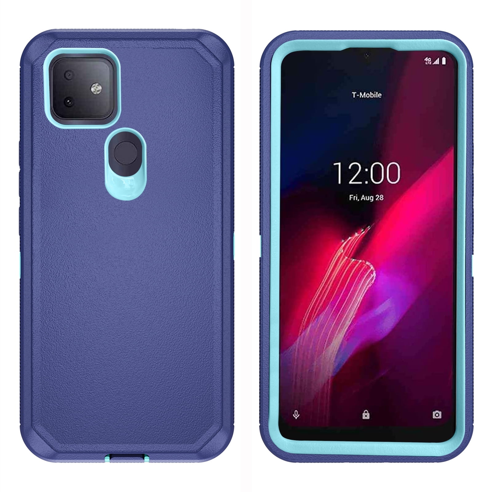Compatible with T-Mobile Revvl 4 Plus Phone Case Hybrid Rugged ...