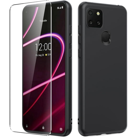 Compatible for T-Mobile Revvl 5G Phone Case with Screen Protector, Soft ...