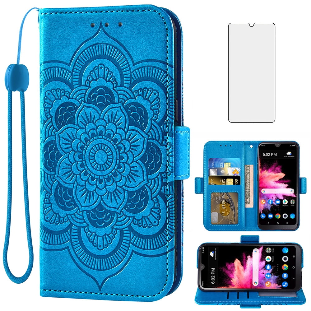 Compatible with TCL 30Z/30 LE T602DL Wallet Phone Case and Tempered ...