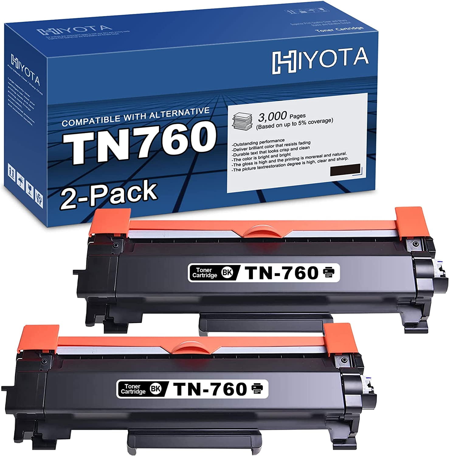 Compatible TN 760 TN-760 Toner Compatible for Brother TN760 Toner ...