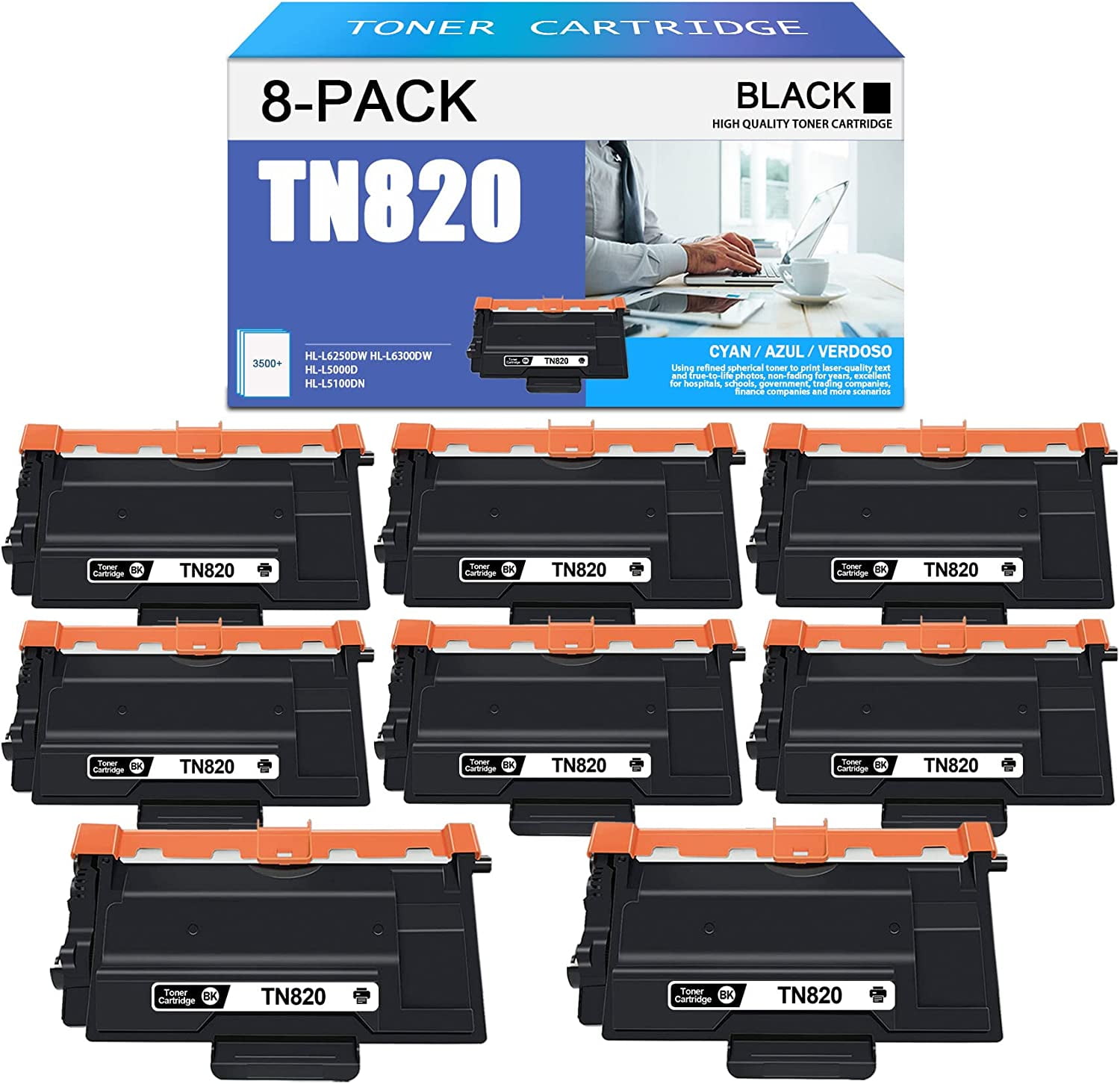 Compatible TN820 Toner Cartridge Replacement for Brother MFC-L5700DW ...