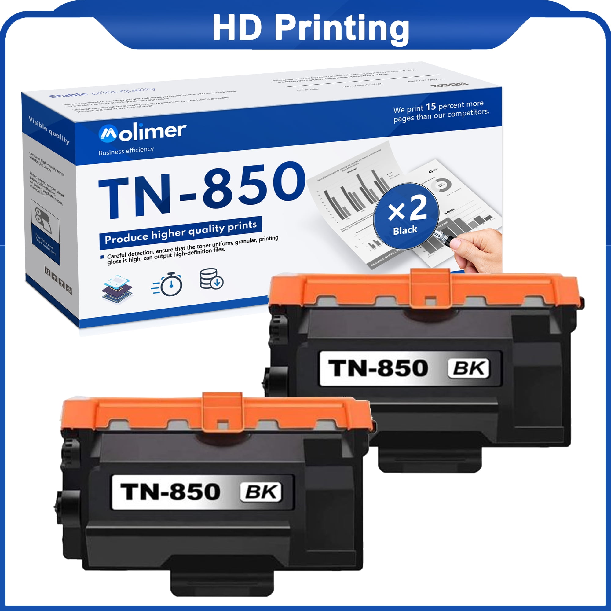 Compatible TN850 TN-850 High Yield Toner Cartridge Replacement for ...